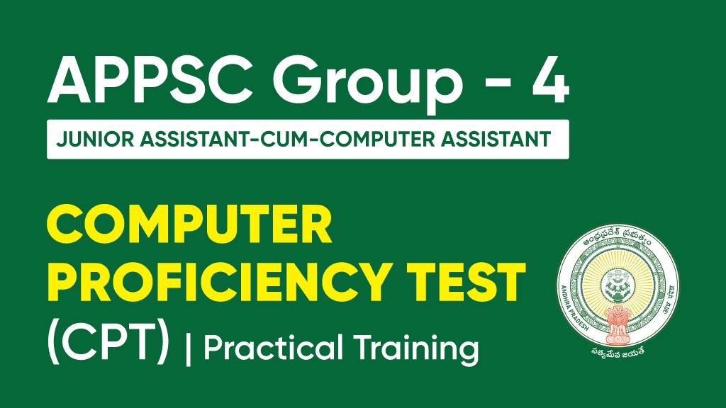 APPSC | Computer Proficiency Test (CPT)