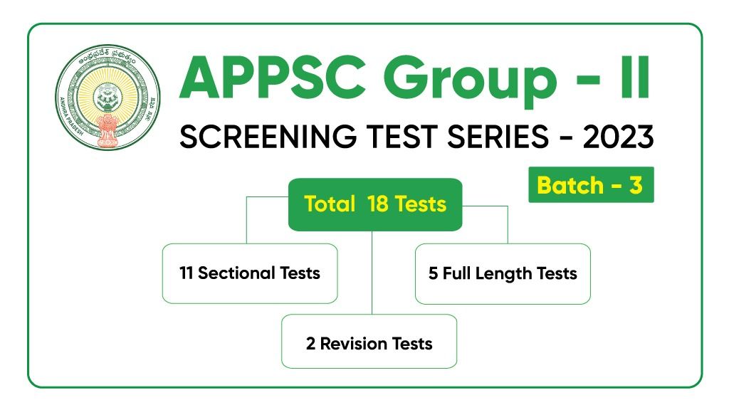 APPSC Group-2 Screening Test Series 2023 | Batch 03