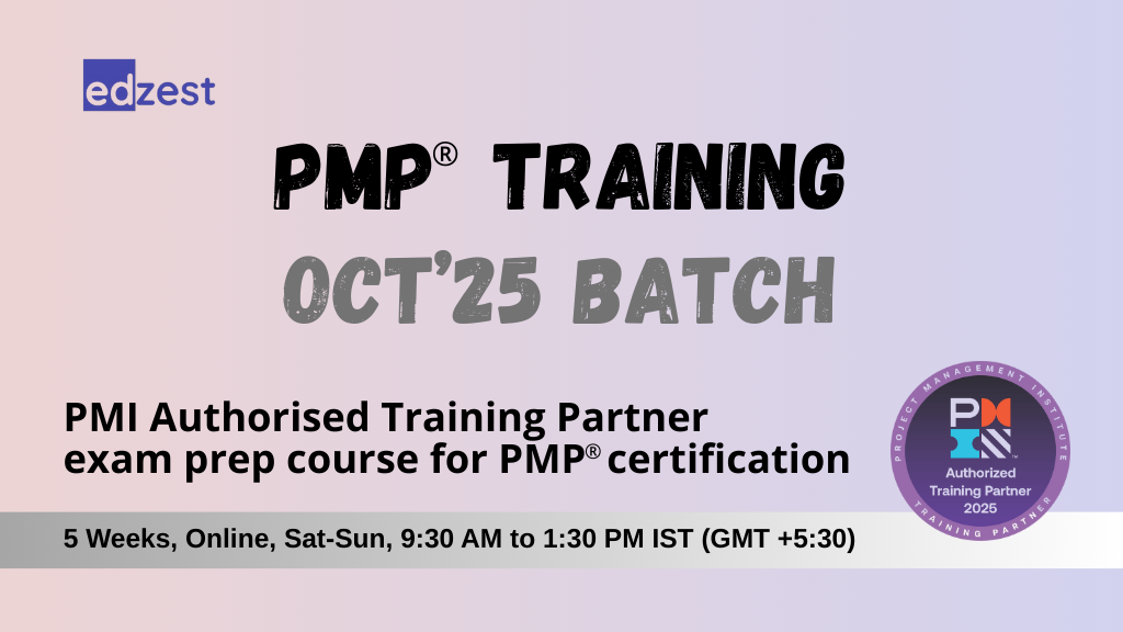 PMP training by Edzest Project Academy