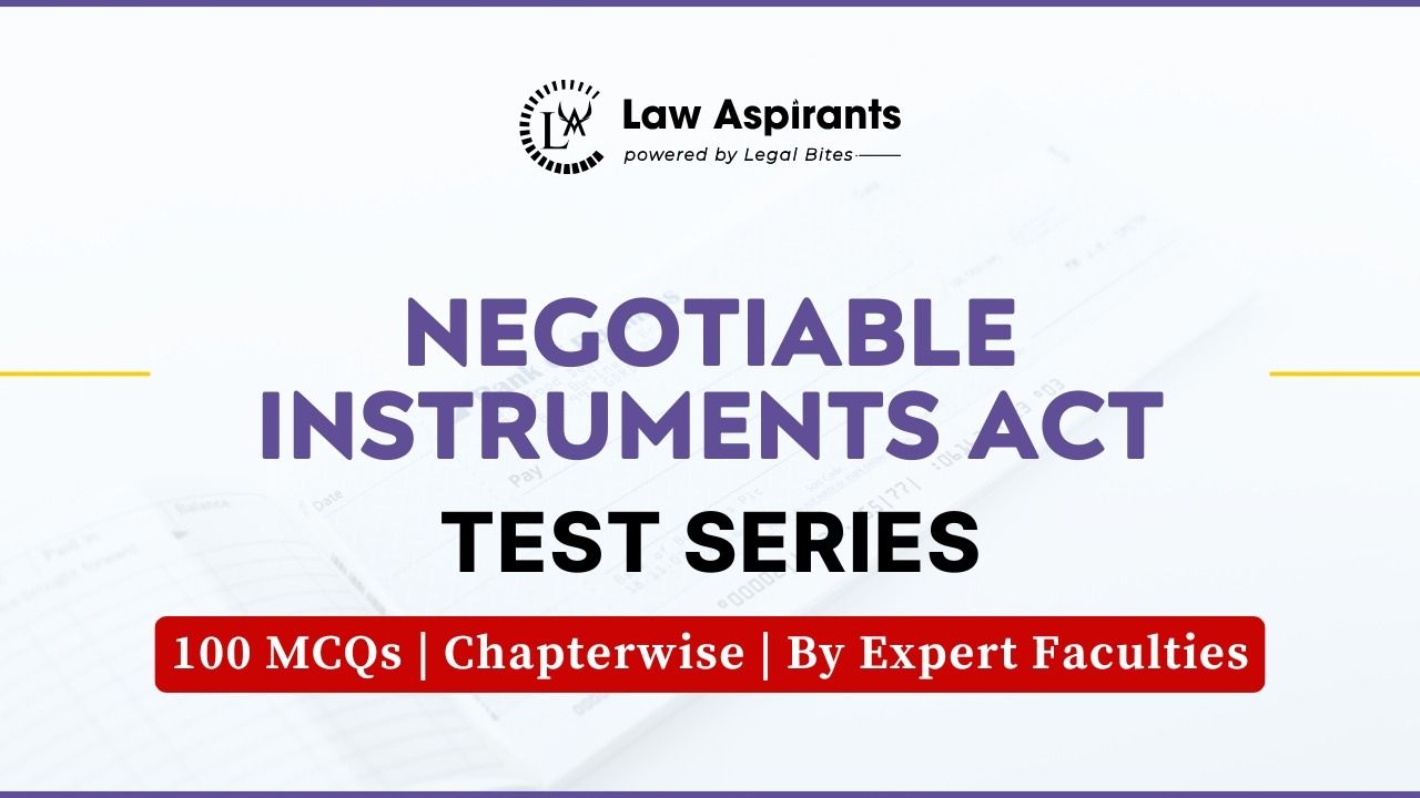 Negotiable Instruments Act Test Series