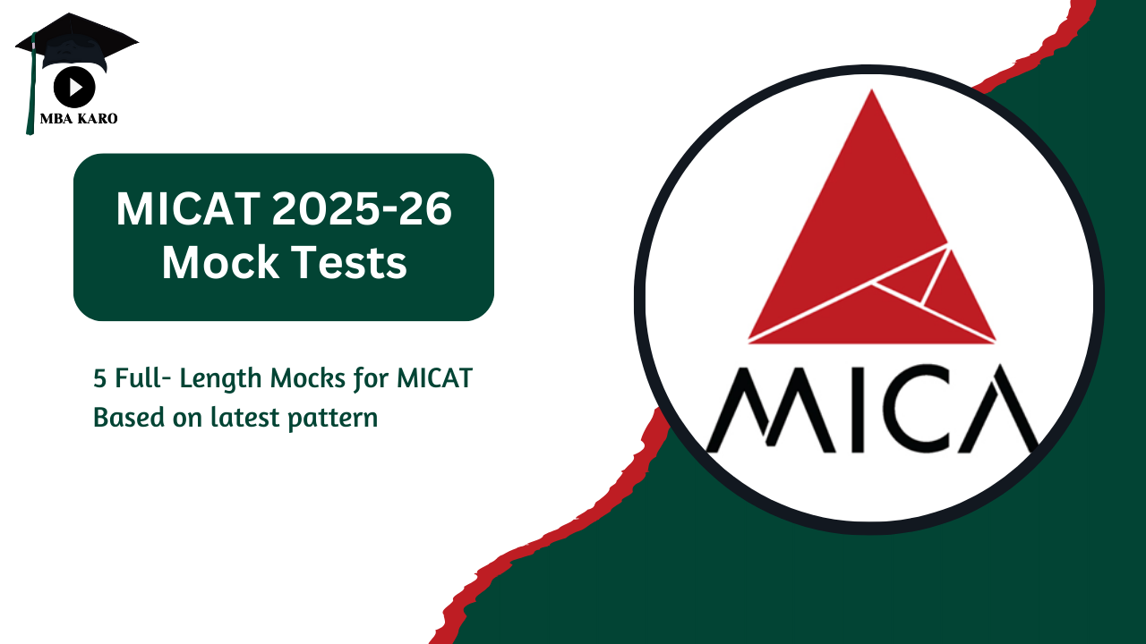 MICAT 2025-26 Mock Tests