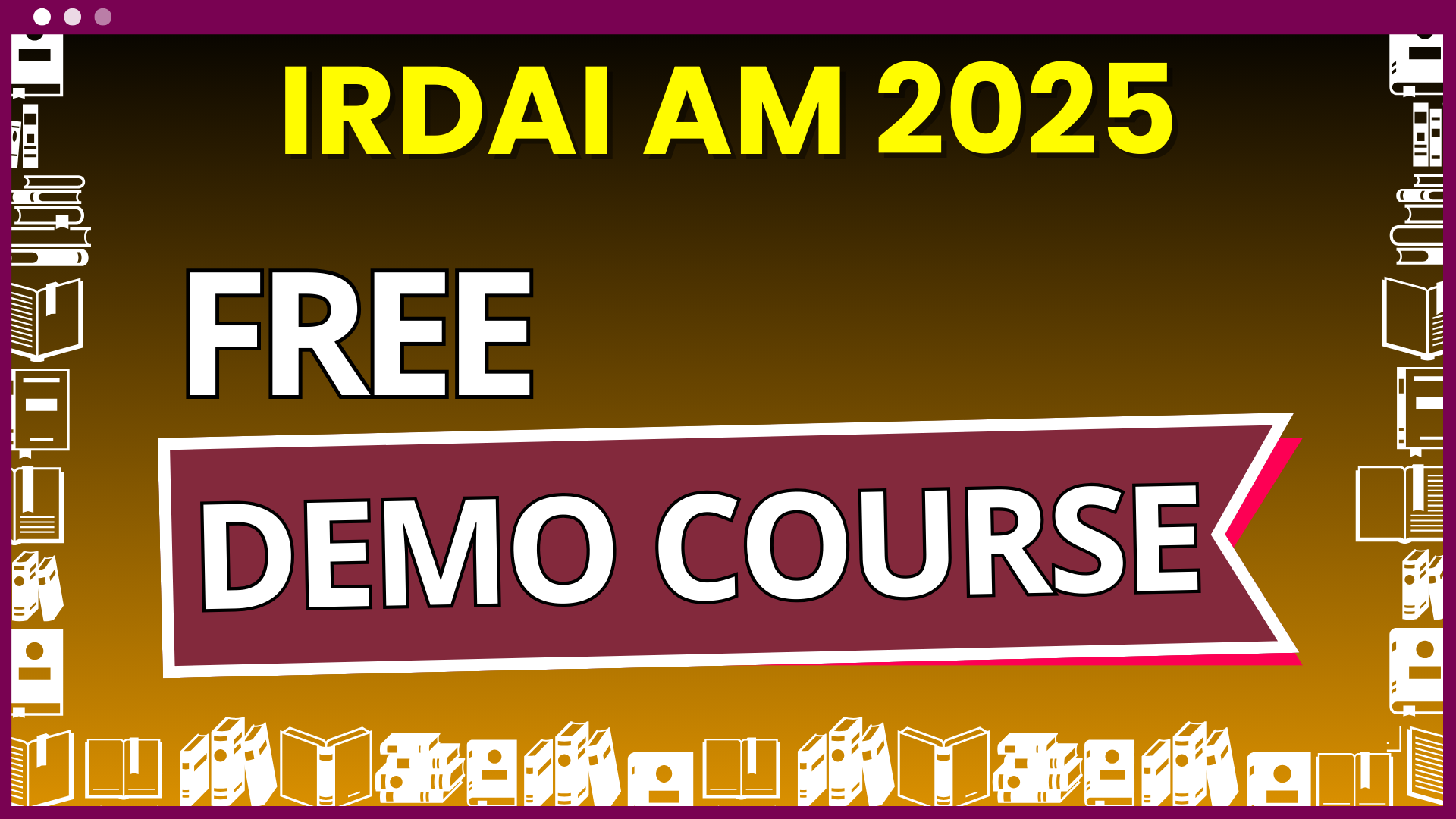 IRDAI AM Phase 2 Free DEMO Course | IRDAI Assistant Manager