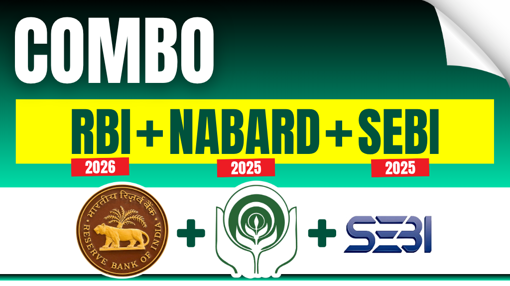 RBI Gr B 2026 + NABARD Gr A 2025 + SEBI Grade A Paper 2 2025