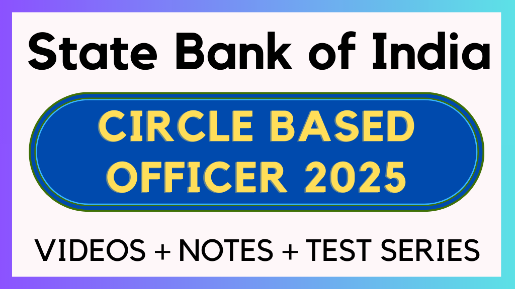 SBI Circle Based Officer Course 2025