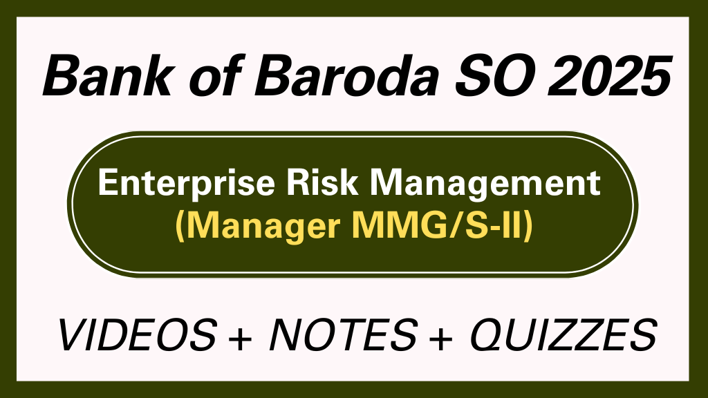 BOB SO: Manager-Enterprise Risk Management Course 2025