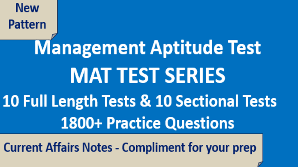 MAT Test Series