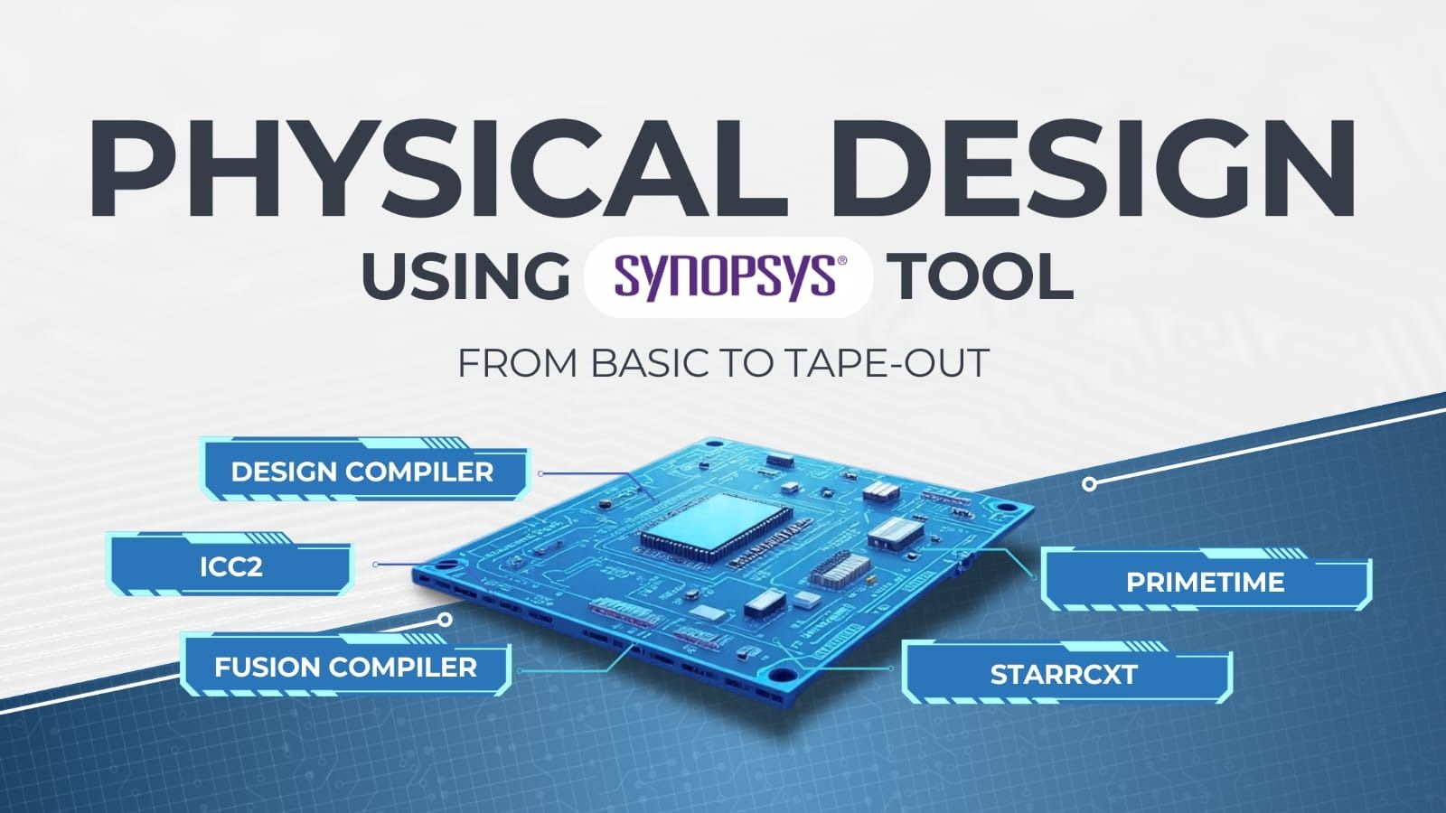 Physical Design Course with Synopsys Tools | Online Training