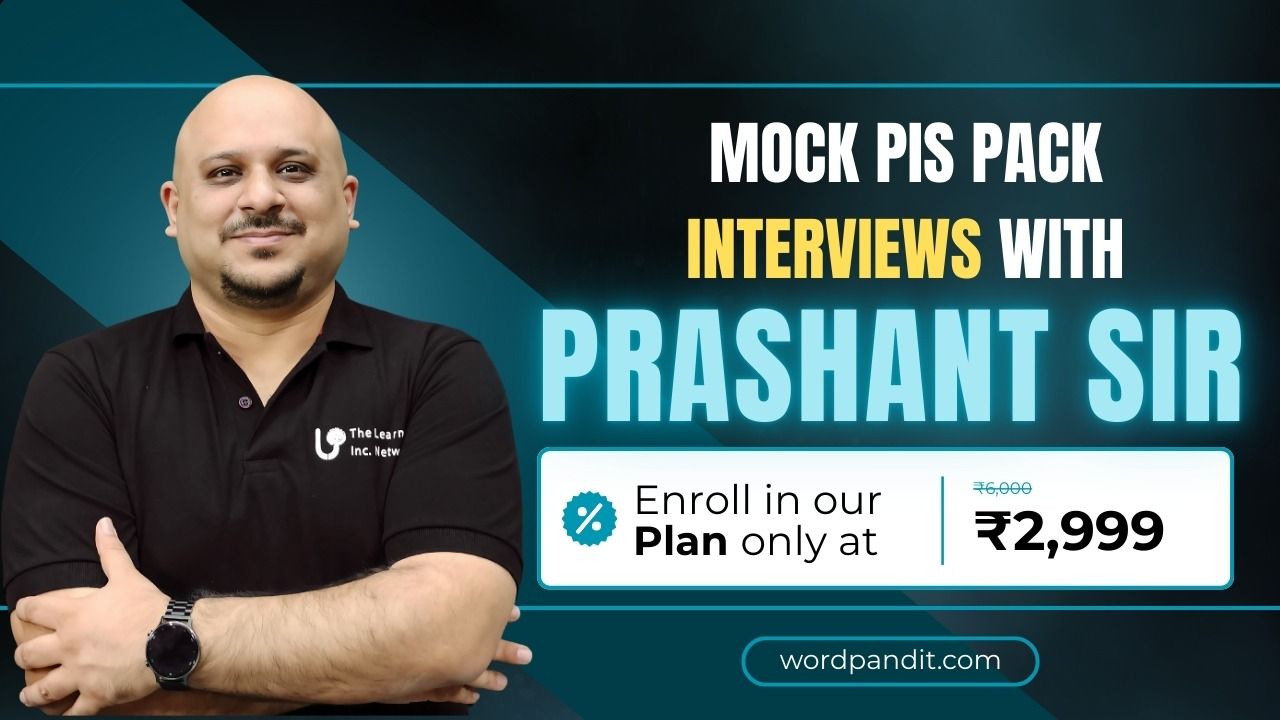 Personal Interviews with Prashant Sir