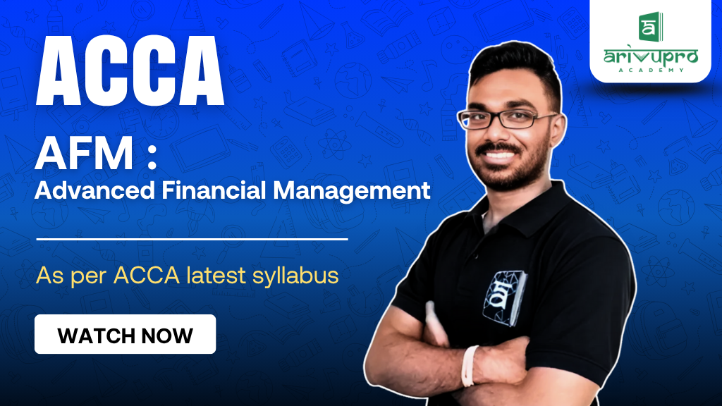 ACCA P4 Advanced Financial Management Online Classes