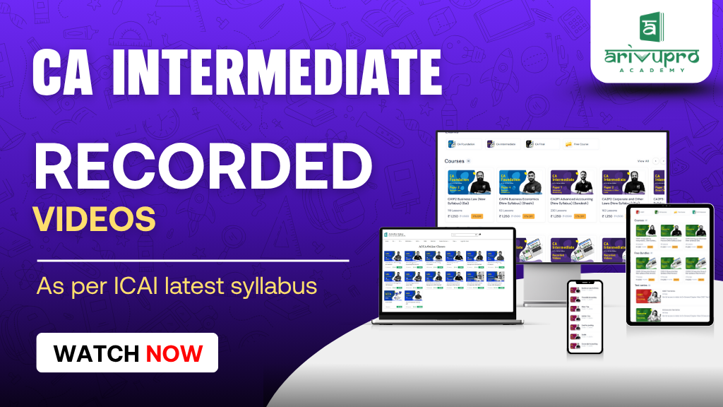 CA Intermediate Course Online (New Syllabus) May 2024 Exam