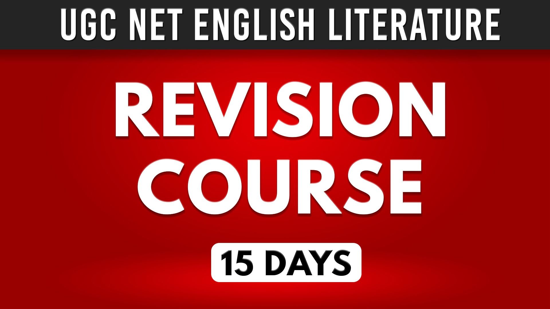 Revision Course for UGC NET Paper 2