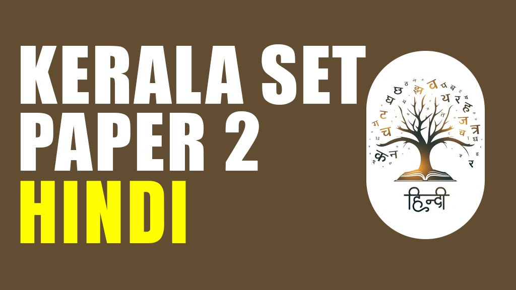 Kerala SET Paper 2 Hindi