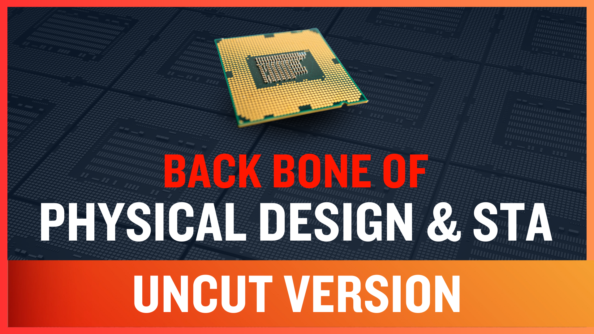 Back Bone of Synthesis, PD and STA