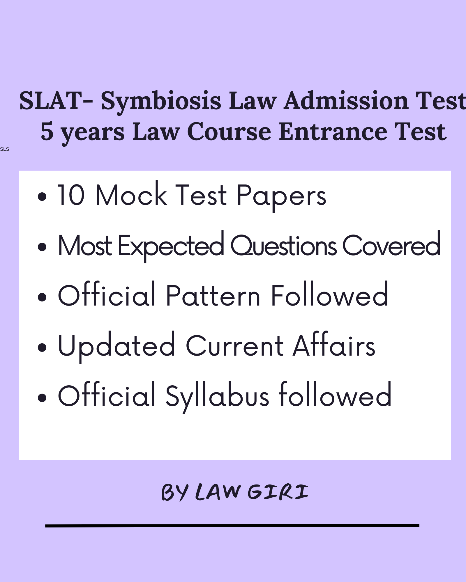 Mock Tests by Law Giri